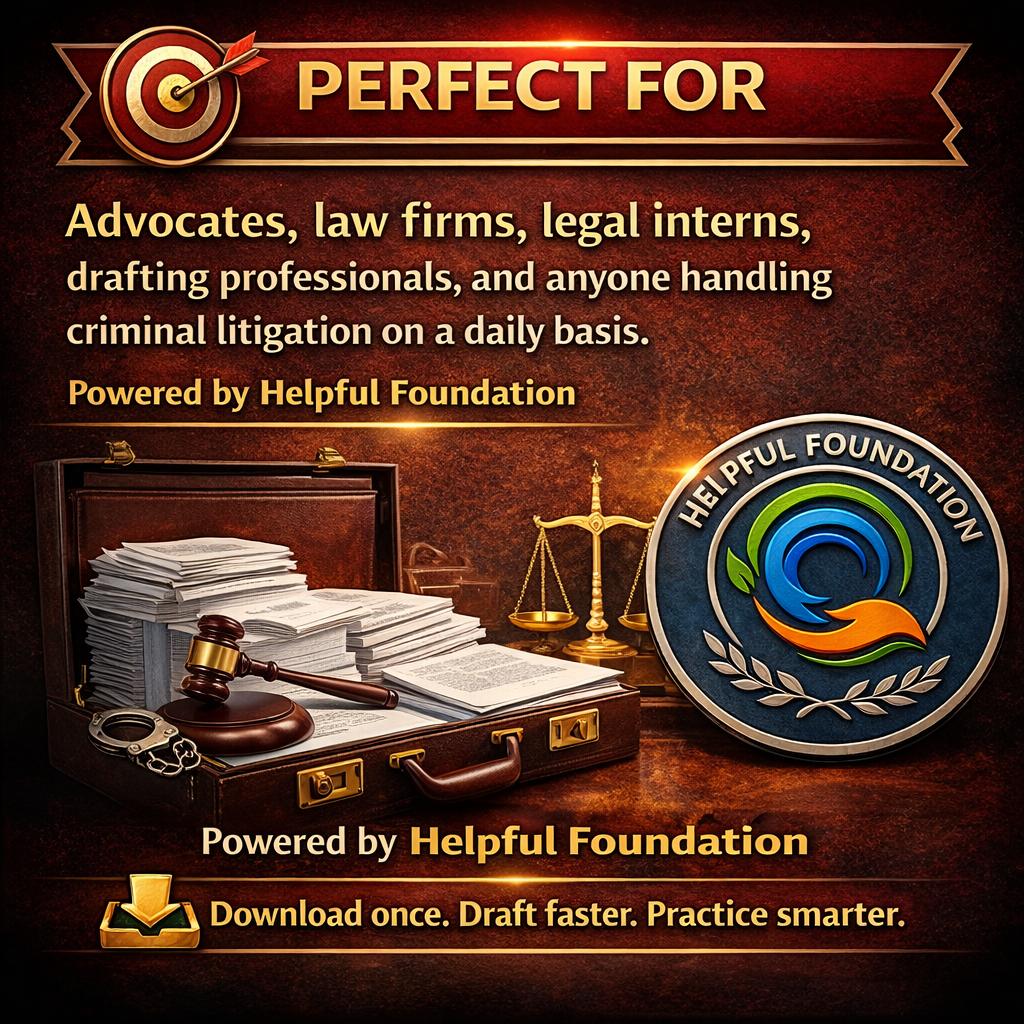 Criminal Legal Drafting Bundle (900+ Drafts) – Updated as per BNS, BNSS ...
